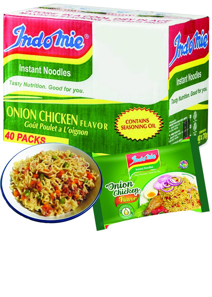 Nigerian Indomie Instant Noodle Onion Chicken 70g, Case of 40 – African ...